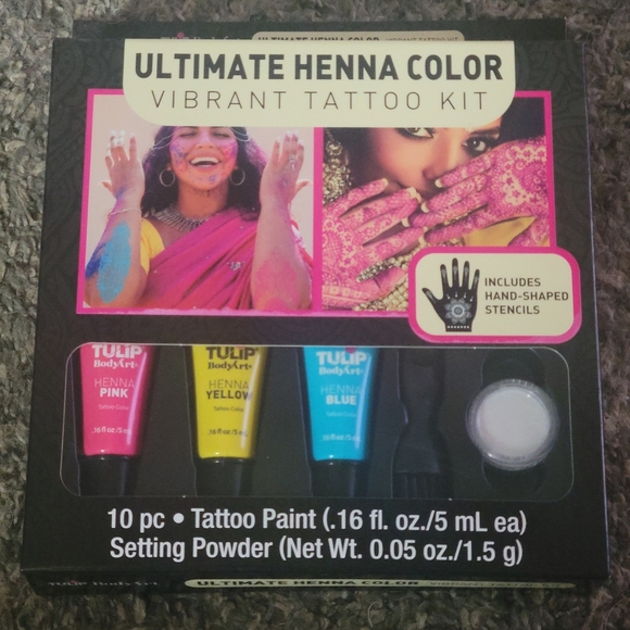 Tulip | Other | Ultimate Henna Color Vibrant Tattoo Kit | Poshmark